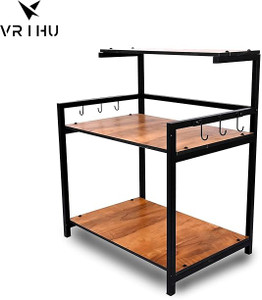 Vrihu Two Self Kitchen Oven Stand | Microwave Oven Rake Stand Iron ...