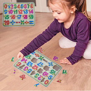 toiphy Wooden Counting Number Puzzles with Knobs Price in India - Buy ...