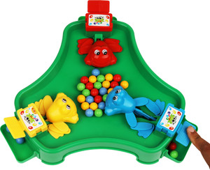 Toyzone Frog Eat Beans Game-3 Players Strategy & War Board Game - Frog ...