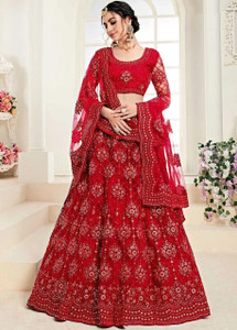 Reelove Factory Embroidered Semi Stitched Lehenga Choli - Buy Reelove ...