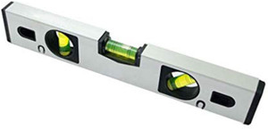 Kshivi 12 inch Magnetic Carpenter's Spirit Level 30 cm (Silver) Hand ...