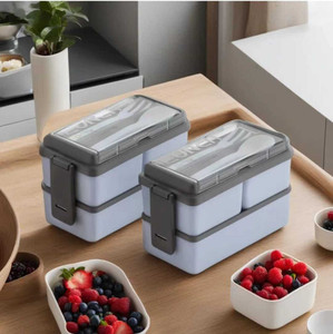 plizzo kitchenware Primium Qulity 3 Compartment Office,School And ...