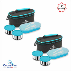 Flipkart.com | CrossPan Combo Double Decker Colour Blue 3 Containers ...