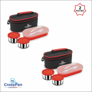 Flipkart.com | CrossPan Combo Double Decker 3 Containers Lunch Box