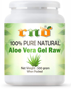 RND Pure Natural Aloe Vera Gel (500 Gram) - Ideal for Skin Treatment ...