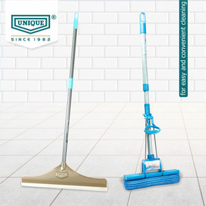 UNIQUE PVA mop sponge mop stick Telescopic rod & Sweepy wiper home ...