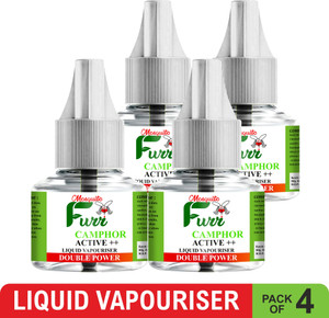 Mosquito Furr Camphor Active plus Liquid Mosquito Vaporiser Refill ...