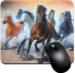 FirseBUY Premium Running Horse Mouse Pad For Laptop, Gaming Computer ...