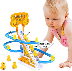 JAITOYS Small Duck Track Set For Kids Climbing Stairs Dancing Duck ...