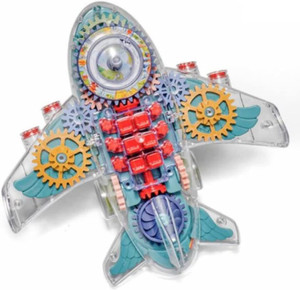 KITI KITTZ Transparent Bump and Go Toys with 3D Lightning, 360 Degree ...