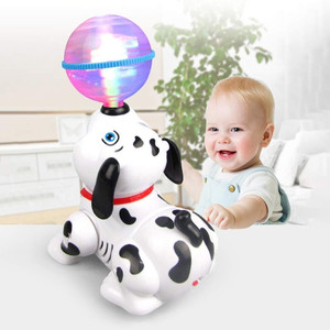 Just97 Battery Operated Dancing Dog Toy with Reflected 3D Lights and ...