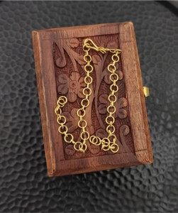 HN JEWELLERY One Gram Gold Covering Gold Back Chain Extention Chain For ...