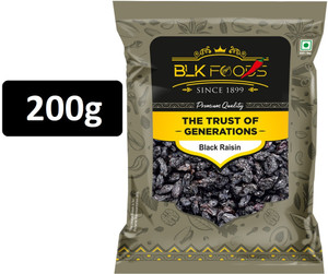 BLK FOODS Daily Black Raisin (Kali drakh) Seedless Raisins Price in ...
