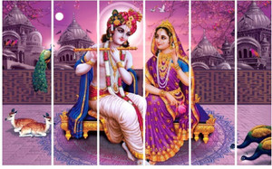 KUBE Lord krishna and Radha 7 mm MDF Sparkal Lamination Full HD Print ...