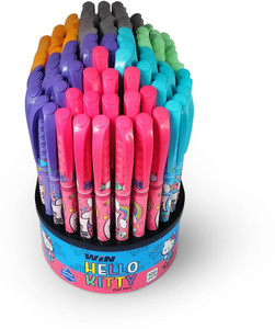 Win Hello Kitty Tumbler 100 Pens (80 Blue & 20 Black) | Smooth Writing ...