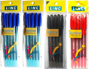 Linc Starline GL (10 Blue + 5 Black + 5 Red Pens) Ball Pen Price in ...
