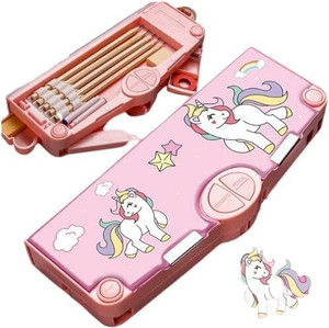 Flipkart.com | Aekko Unicorn Pencil Box for Boys Girls Kids Geometry Box