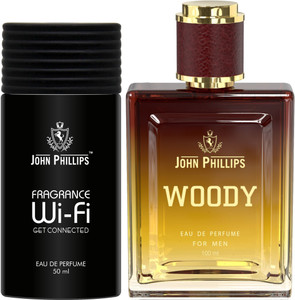 Buy John Phillips FRAGRANCE WIFI & WOODY | Long Lasting | Combo Eau de ...