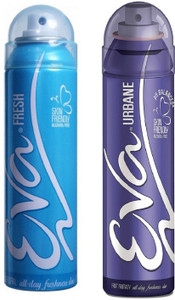 Eva Fresh and Urbane Deodorant Spray Combo Pack of 2 (125ML each ...