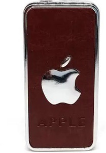 adorrobella Brown Leather Finish Apple Shape Silver Embossed ...