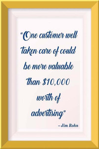 QUOTE Valuable Customer poster on LARGE PRINT 36X24 INCHES Photographic ...