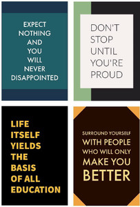 Combo Pack of 4 Top Best Motivational Wall Posters and Inspirational ...