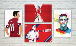 Mesut Ozil Poster Set Paper Print Price in India - Buy Mesut Ozil ...
