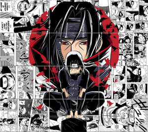 Set of 12 itachi manga kit wall decor 350 GSM Hard Poster Naruto (Size ...