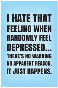 I Hate That Feeling Quote Poster Art | Posters For Room Paper Print ...