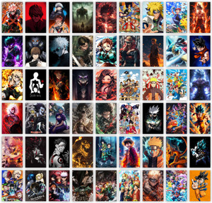 Pack of 54 Anime Aesthetic Wall Collage Kit Posters | Posters for Wall ...