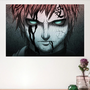 Gara Tailed Beast Jinchuriki, Naruto Anime High-Quality Wall Poster for ...