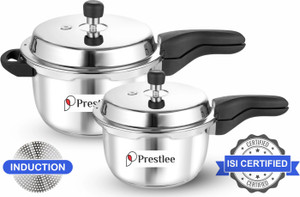 Prestlee Deluxe Stainless Steel 3 L, 5 L Outer Lid Induction Bottom ...