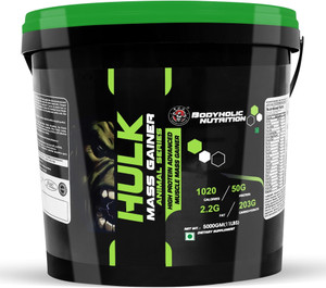 BODYHOLIC NUTRITIONM HULK MASS GAINER HIGH PROTEIN ADVANCE MUSCLE MASS ...