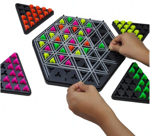 Redsky Chain Triangle Chess Game, Triggle Elastic Band Game - Chain ...