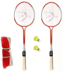 ADMOK Badminton-Racket Set of 2 And 2 Pieces Shuttle Cock and Badminton ...