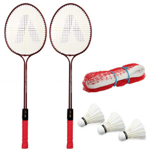 saipro Double Shaft Badminton Racket Combo Kit Set Of 2 Racquet With 3 ...