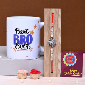 Tonkwalas Designer Rakhi Gift Set For Brother Combo With Roli Chawal ...