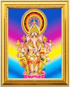 Sarvasiddhanta Arts Lord Subha Drishti Ganapathi Photo frame (6x8 ...