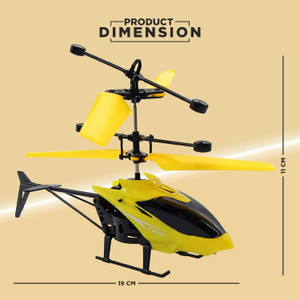 ASenterprises Remote Control & Hand Sensor Charging Helicopter with 3D ...