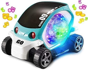 KELOSK Future Car toy for kids 3D Light & music Stunt Car 360°Rotate ...
