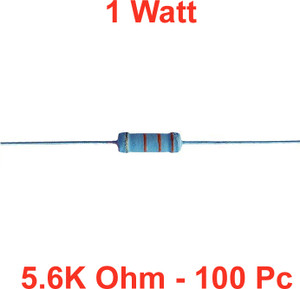 ELPH 100 pieces of 5K6 Ohm_1WATT Resistance Fixed Resistor Price in ...