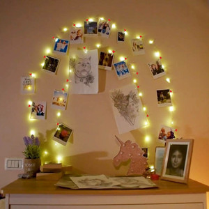 Meneon 100 LEDs 10.01 m Gold Flickering String Rice Lights Price in ...