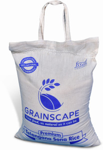 Grainscape Premium Telangana Sona Rice Raw Rice (Small Grain ...