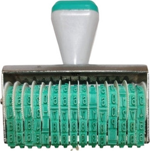 madhufashoin 15 digit Number Rolling Stamp For Marking, Rubber stamp ...