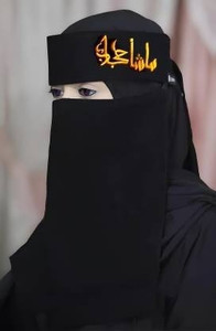 Dhyeyu Chiffon, Georgette Solid, Self Design Naqab Price in India - Buy ...