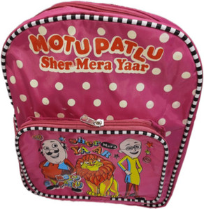 Panorax Motu patlu Cartoon School Bag for Kids (PINK Polka) 5 L 5 L ...