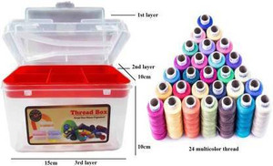 deleemoonts Sewing Thread and Tailoring Accessories Storage Box ...