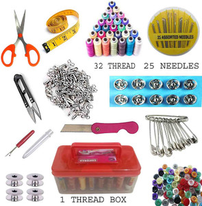 Three Mask All New Sewing Kit -Empty Sewing Thread Box With All ...