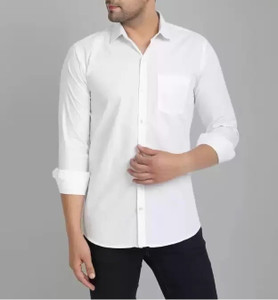 Krishna Collection Men Solid Formal White Shirt - Buy Krishna ...