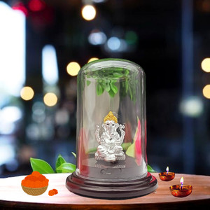 Parasmoni 99.9% Pure Silver Ganesh idol Antique ,Unique,Finish Perfect ...